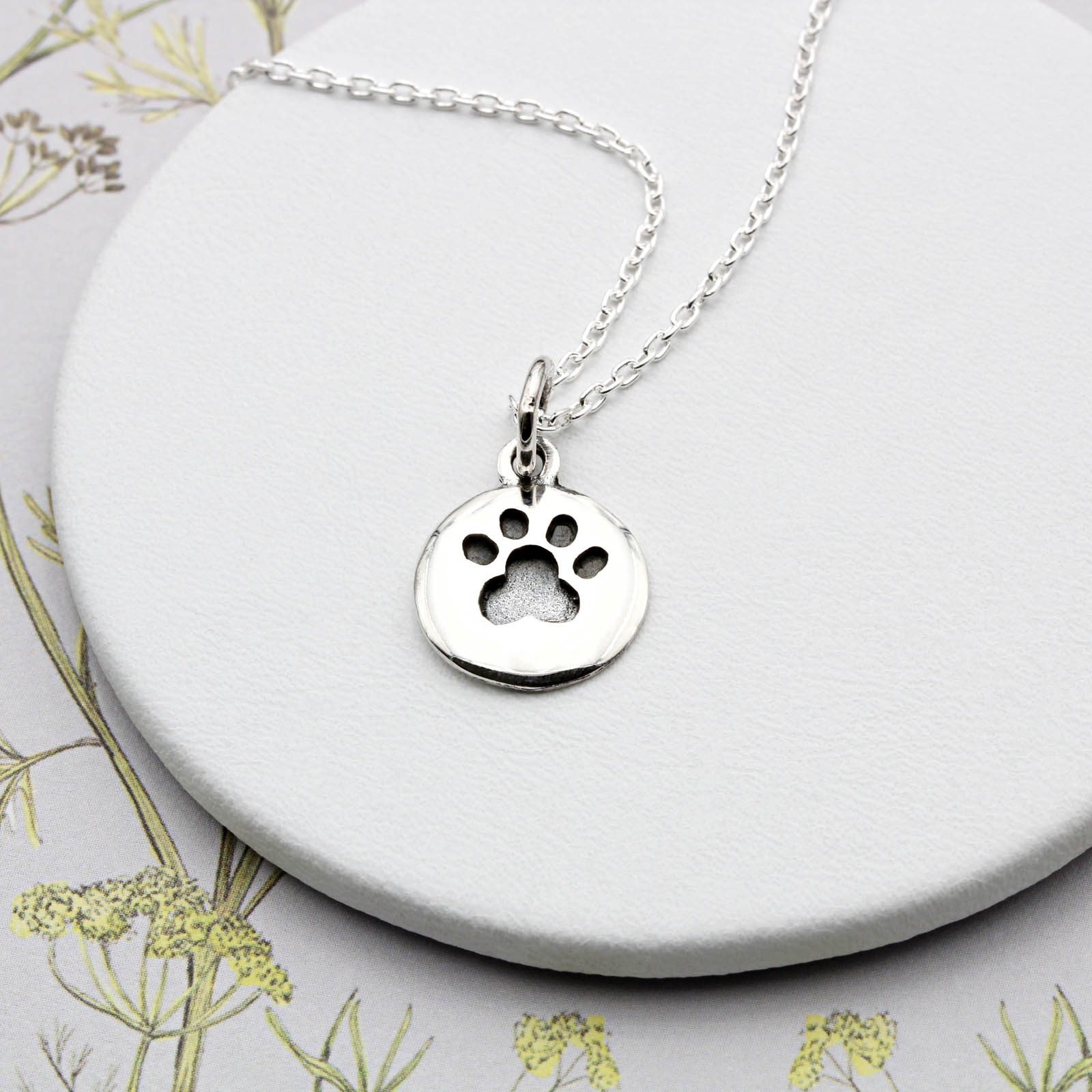 Sterling Silver Dog Paw Necklace | A Touch of Silver