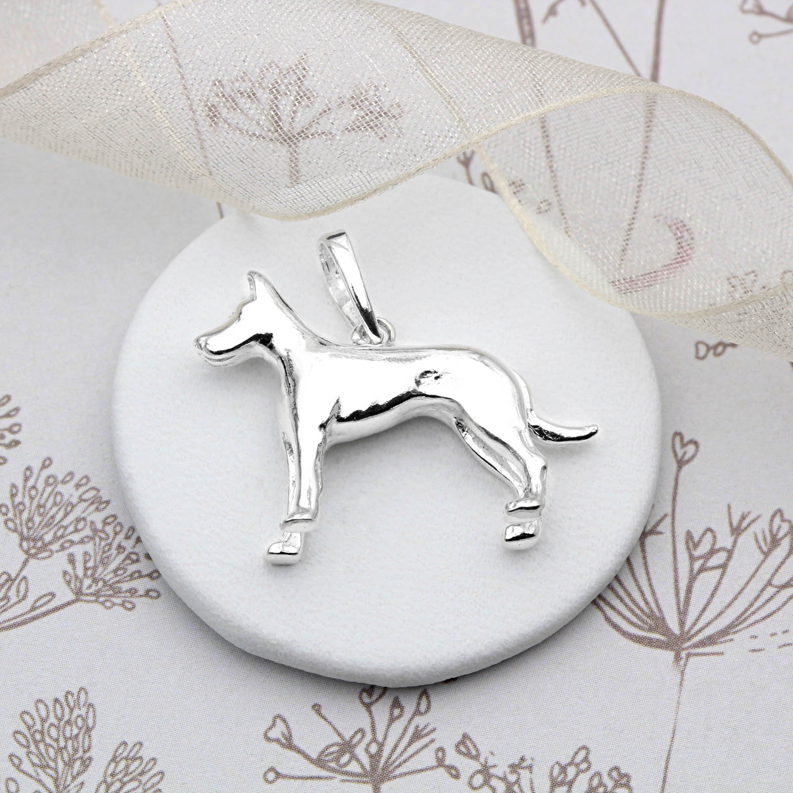 Sterling Silver Dog Charm/Pendant | A Touch of Silver