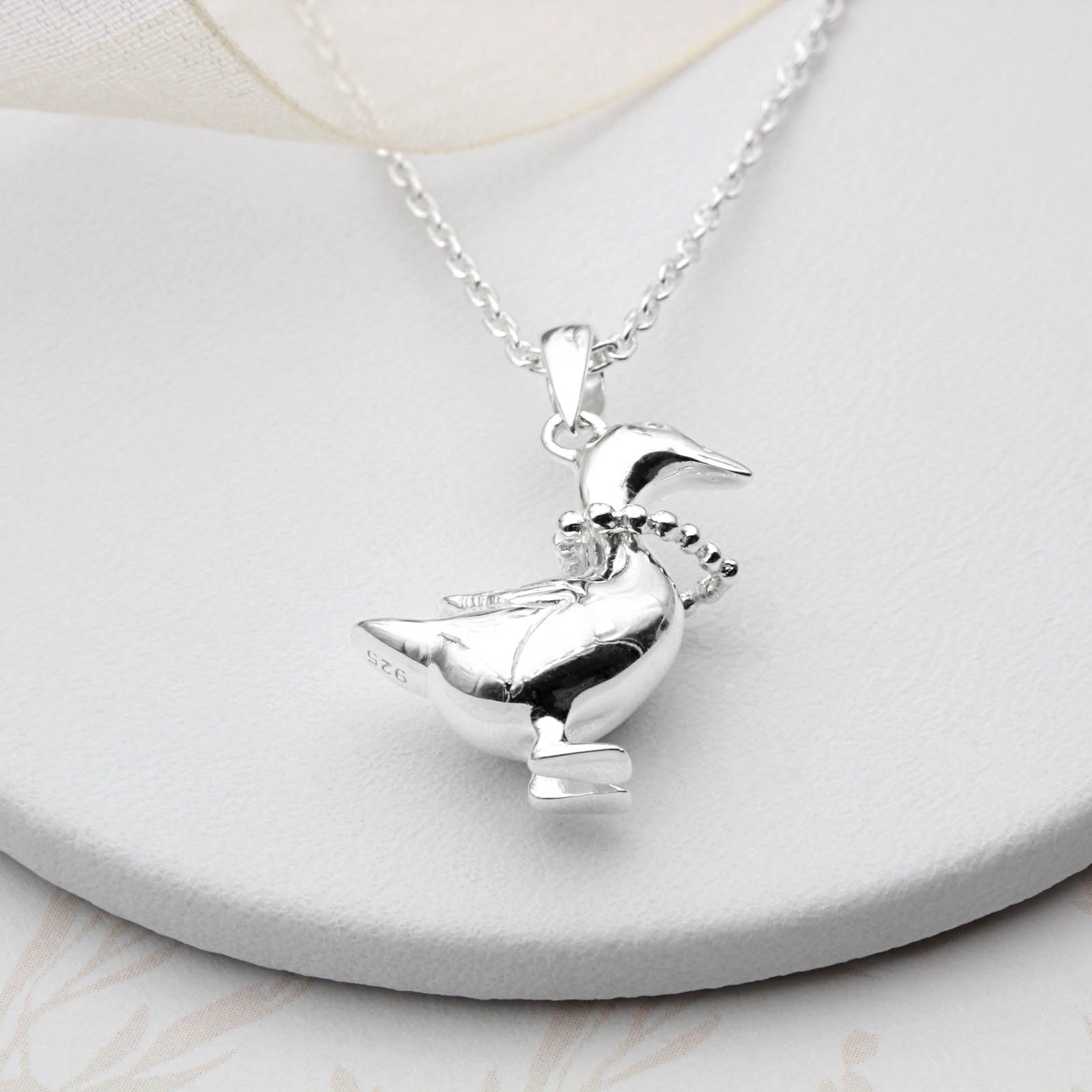 Sterling Silver Goose Necklace | A Touch of Silver