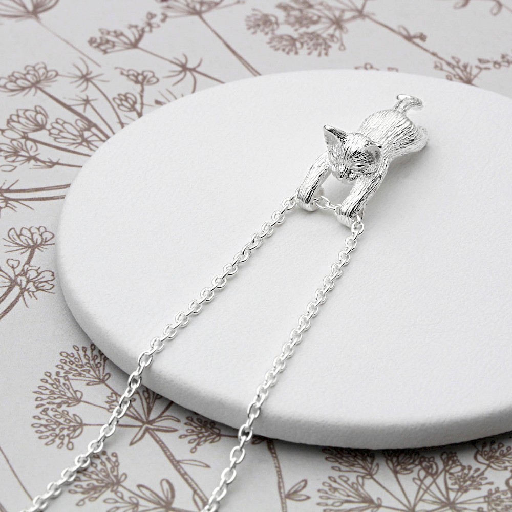 Sterling Silver Cat Necklace | A Touch of Silver