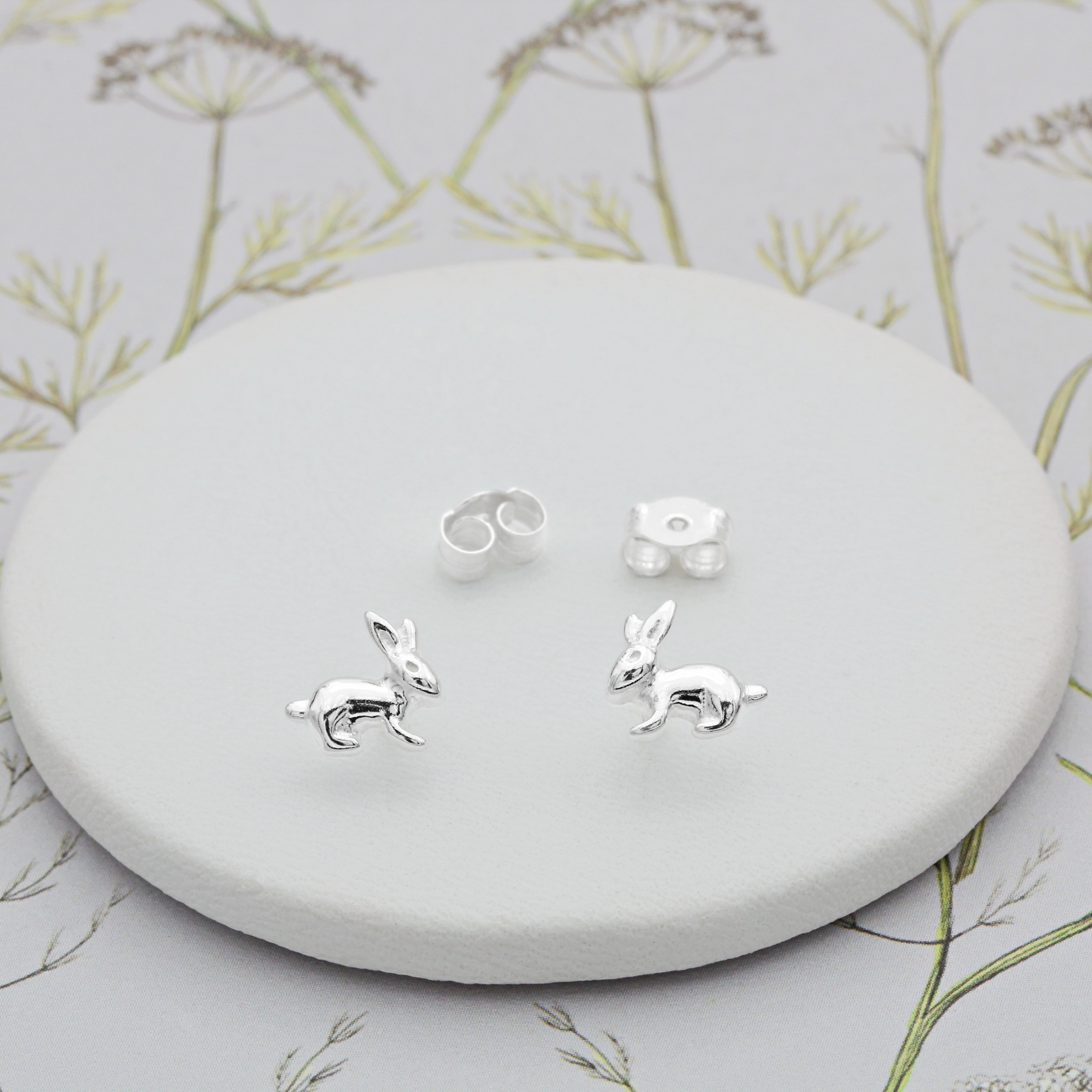 Sterling Silver Cute Bunny Ear Studs | A Touch of Silver