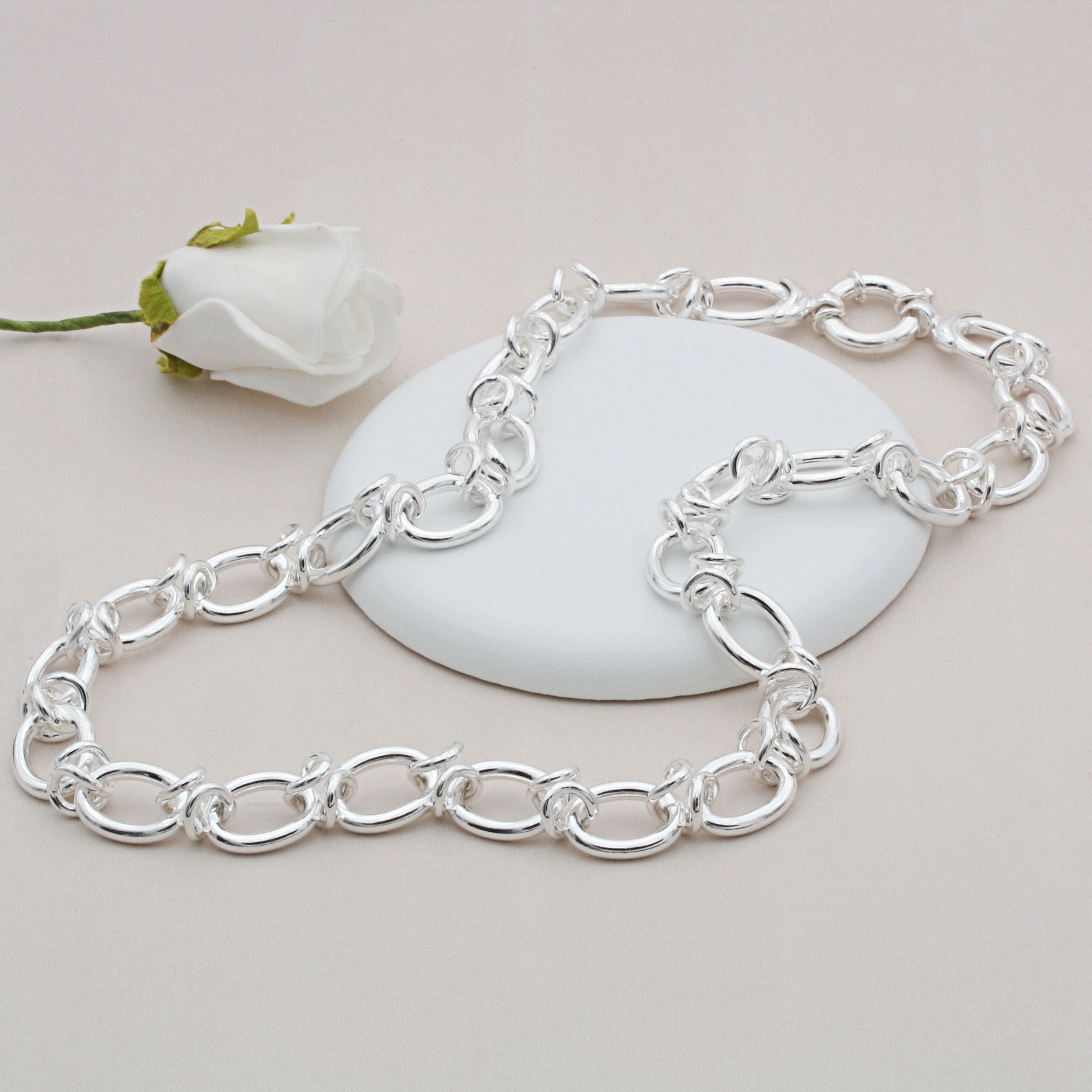 Sterling Silver Fancy Heavyweight Neck Chain | A Touch of Silver